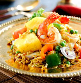 Irie Curry Fried Rice with Shrimp